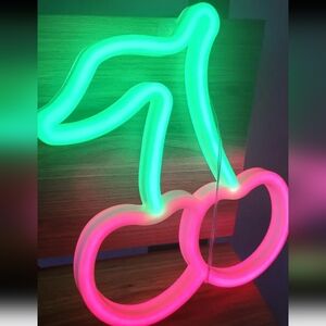 Wall Decor | New Led Neon Cherry Cherries Sign | Poshmark